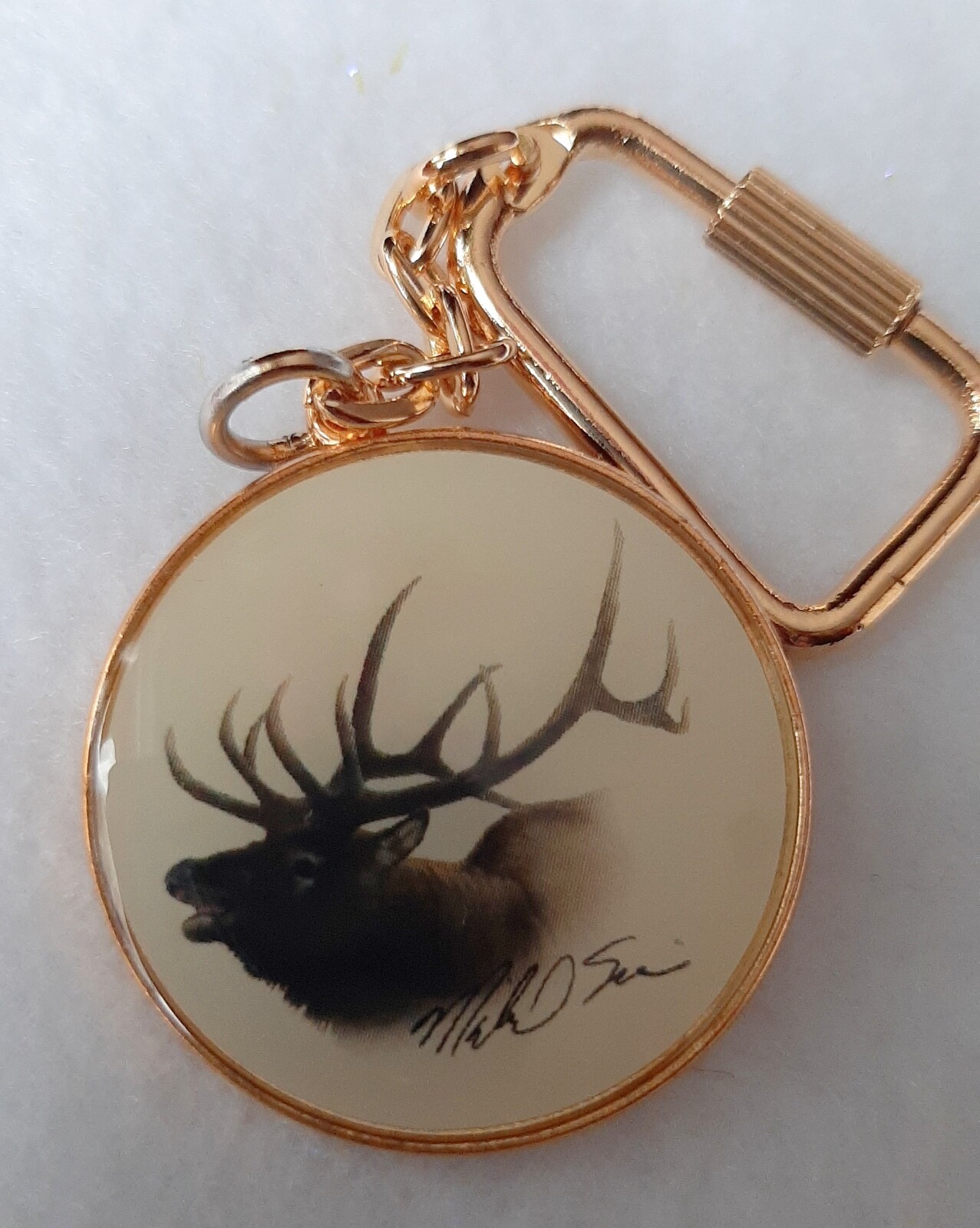 BIG BUCK ELK KEYCHAIN FINISHED IN GOLD | eBay