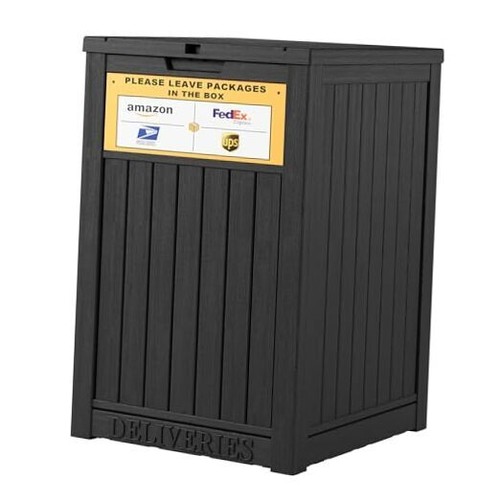 Package Delivery Box for Porch with Delivery Sign, Upgrade 48 Gallon ...