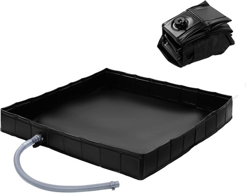 Foldable Shower Base, 41" X 41" X 5" Portable Shower Pan with Drain ...