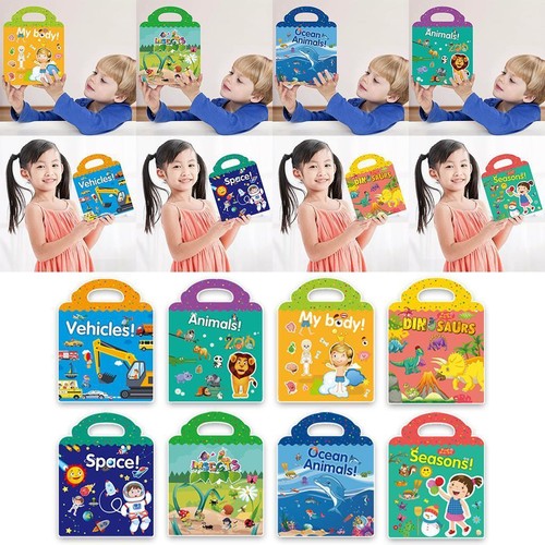 DIY Kids Stickers Book Children Portable Game Activity Book Toys Gifts ...