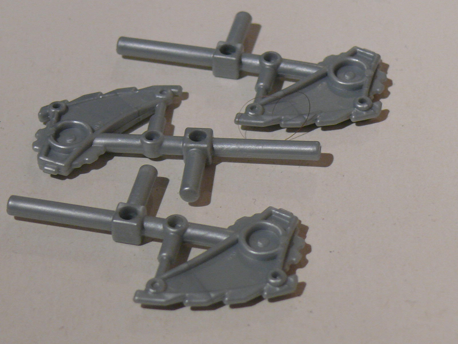 Lego 3 armes gris perle / 3 pearl light gray bionicle weapon 8893 8624 ...