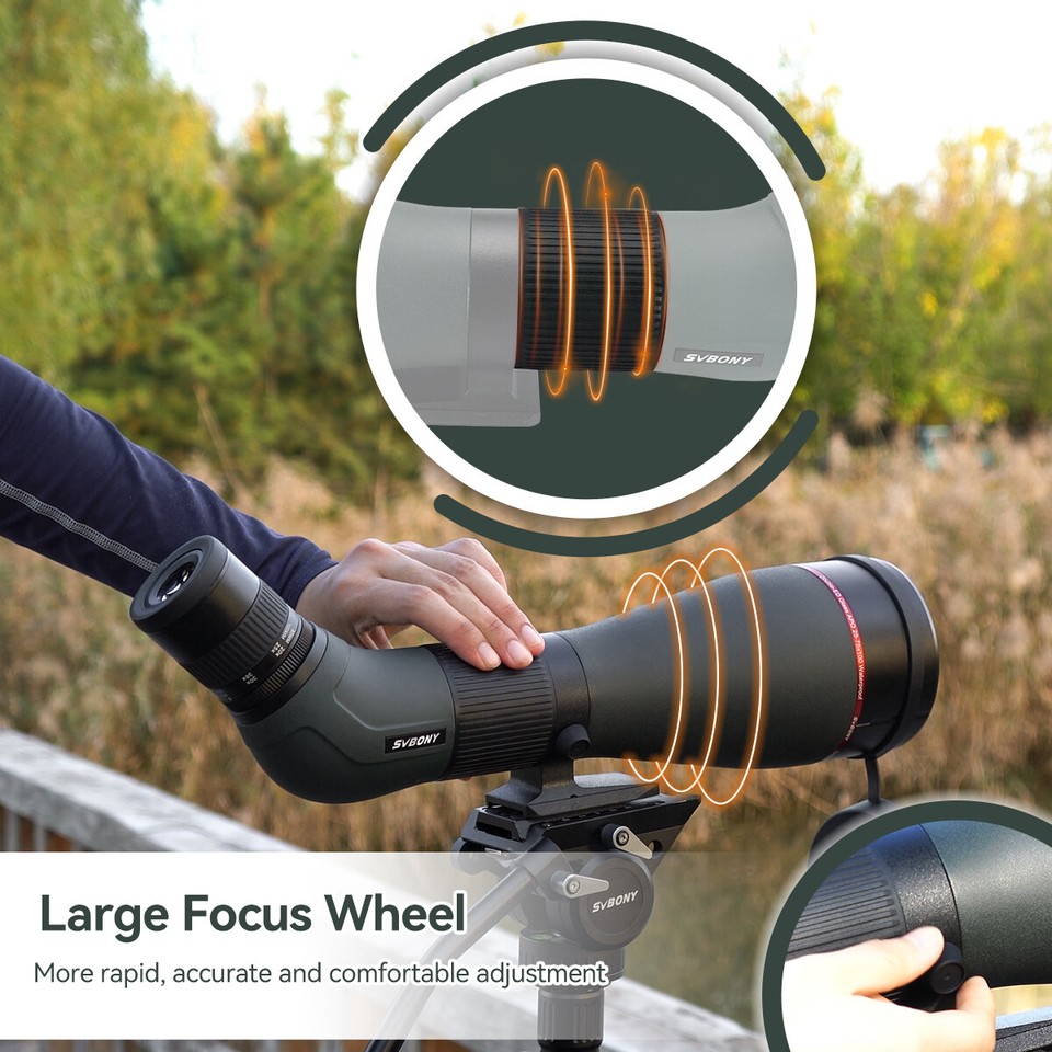 SVBONY SA401 APO Professional ED Spotting Scope 25-75X100 for Bird ...