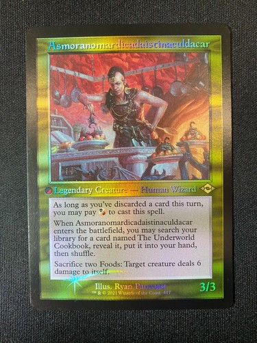 Asmoranomardicadaistinaculdacar (RETRO OLD BORDER FOIL) - Modern ...