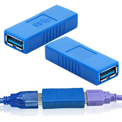 USB 3.0 A Female to Female Converter Adapter Connector Joiner Cable ...