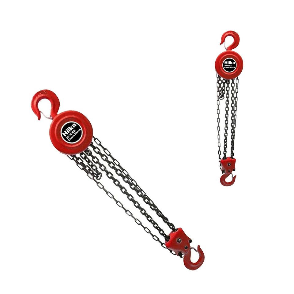 Heavy Duty Chain Block & Tackle 2000kg Pulley Lifting Hoist ...