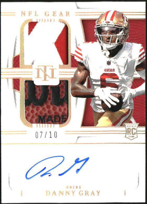 2022 Panini National Treasures - Rookie Nfl Gear Signature Combos Danny ...