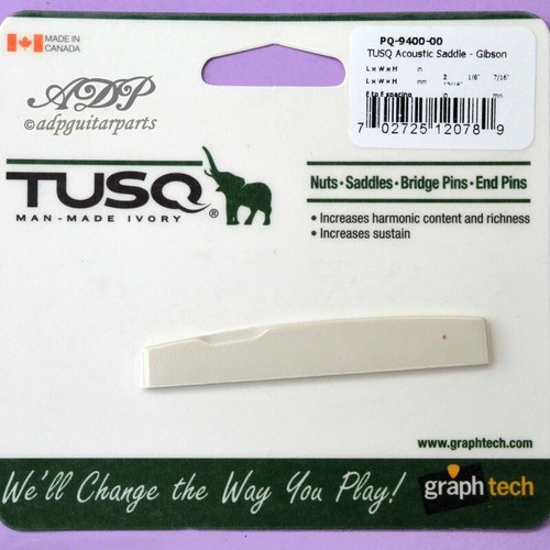 Saddle Graph Tech Tusq PQ-9400-00 Bridge Gibson Acoustic Guitar Bridge ...