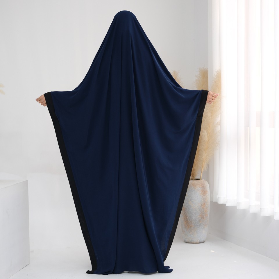Abaya Women Overhead Kaftan Prayer Long Dress Muslim Burqa Ramadan Robe ...