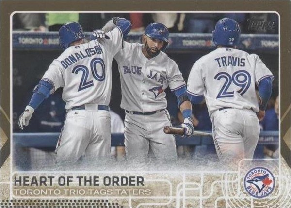 2015 Topps Update Series - Gold #US187 Josh Donaldson, Jose Bautista ...