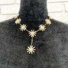 J. Crew Colorblock flower necklace | eBay