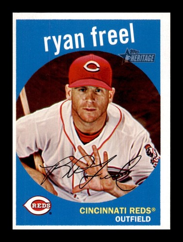 2008 Topps Heritage Ryan Freel #436 Cincinnati Reds Baseball Card Short ...