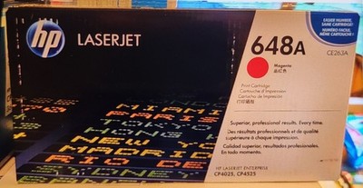 HP CE263A Toner Cartridge Magenta 648A LaserJet Genuine SEALED | eBay