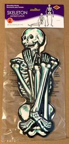 Beistle Vintage Retro 22" Jointed Skeleton Cutouts 2CT NIP | eBay