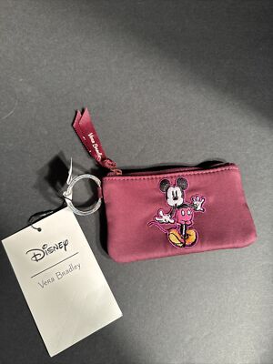 Vera Bradley Disney Zip ID Case - Flirty Mickey Mouse NWT | eBay