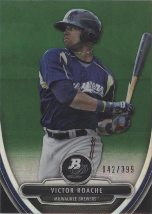 2013 Bowman Platinum - Prospects Victor Roache #BPCP36 Chrome Green ...