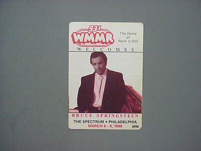 Bruce Springsteen radio satin sticker The Spectrum, Philly, March 8 ...