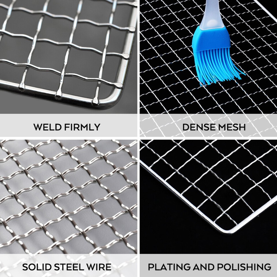 Grill Mesh Bbq Wire Mesh Cooking Grates Grill Cooking Grid Set Grill ...