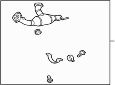 17450-31111 Toyota Pipe assy, exhaust, front no.2 1745031111, New ...