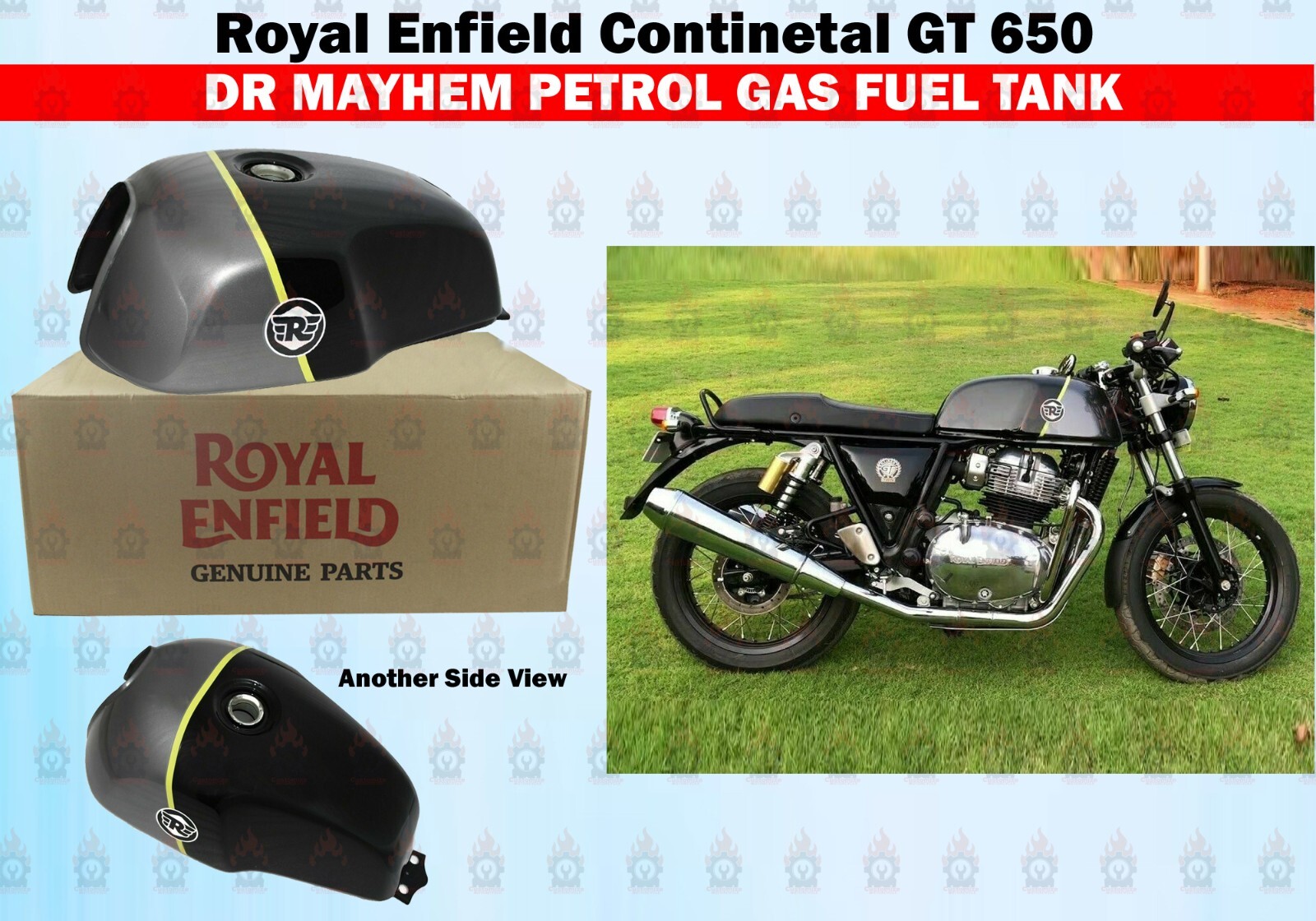 Royal Enfield "Continental Gt 650 Dr. Mayhem Fuel Tank" | eBay
