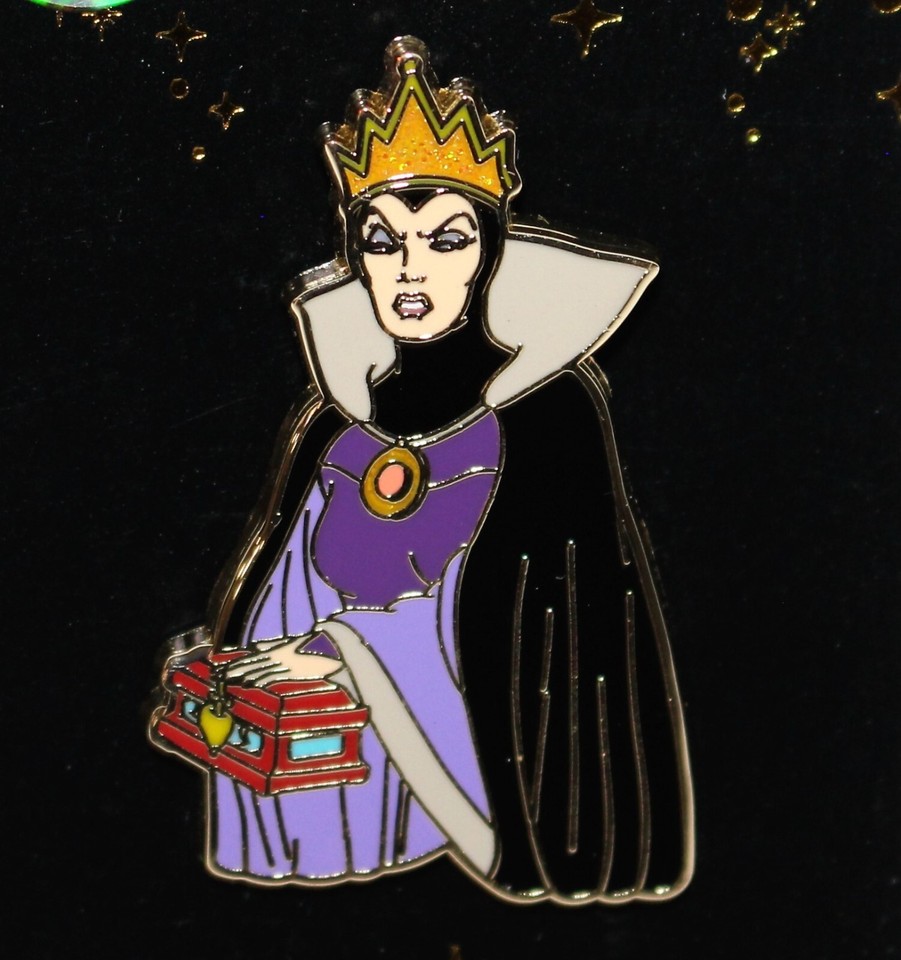 Disney Pink A La Mode Snow White Evil Queen Heart Box Pin Limited ...