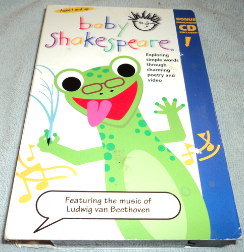 Baby Einstein Baby Shakespeare World of Poetry VHS Tape 2001 Vocabulary ...