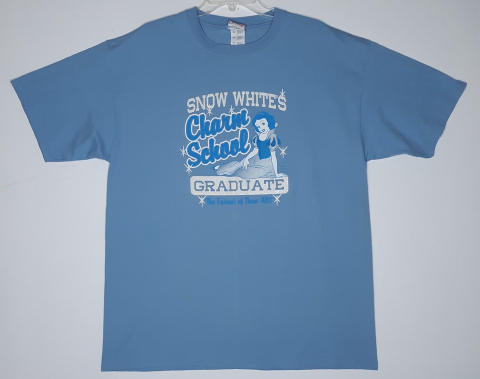 Disney Store Snow White T-Shirt Size XL Charm School Graduate Princess ...