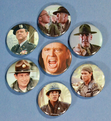 Full Metal Jacket Stripes A Few Good Men Rambo Platoon 1.5" Pinback ...