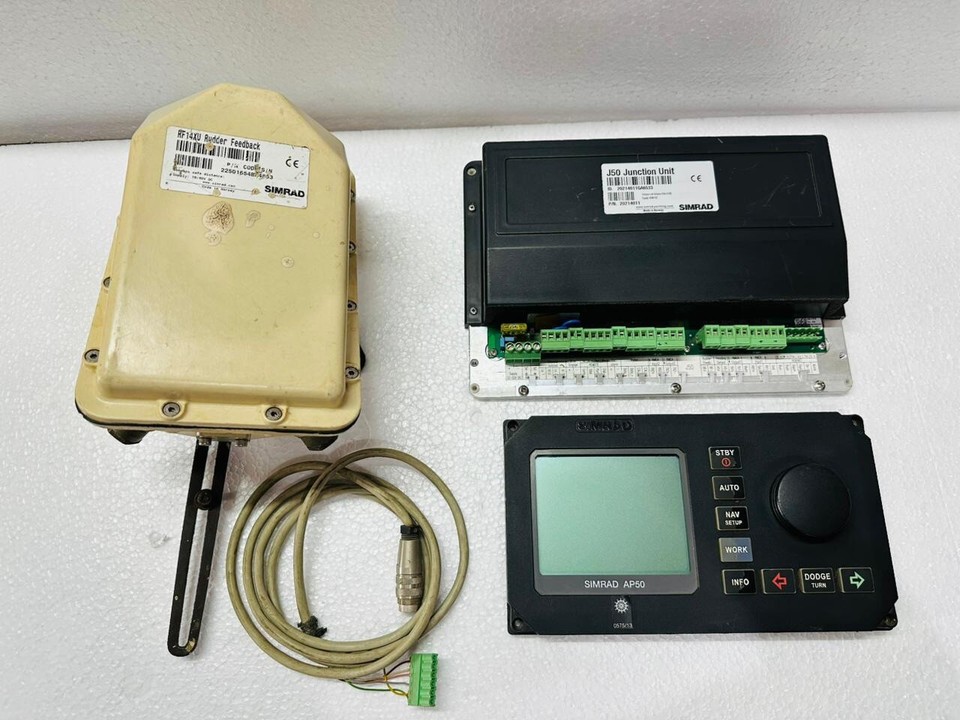 Simrad AP50 Autopilot Control Unit J50 Junction Unit RF 14XU Rudder ...
