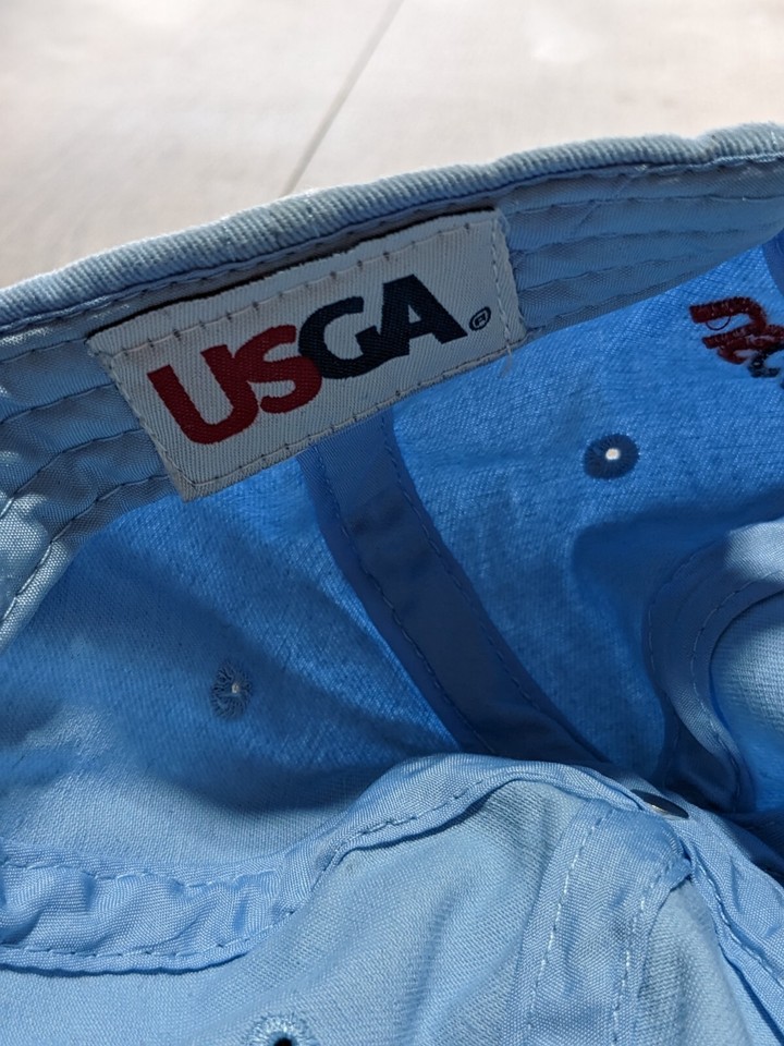 US Open Hat Cap Adjustable Blue 2019 Pebble Beach Strapback USGA Member ...