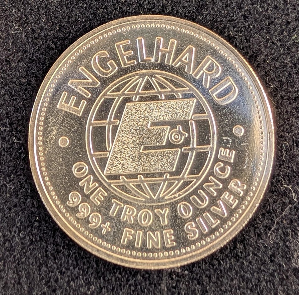 Vintage 1984 Engelhard American Prospector - 1 oz .999 Fine Silver ...