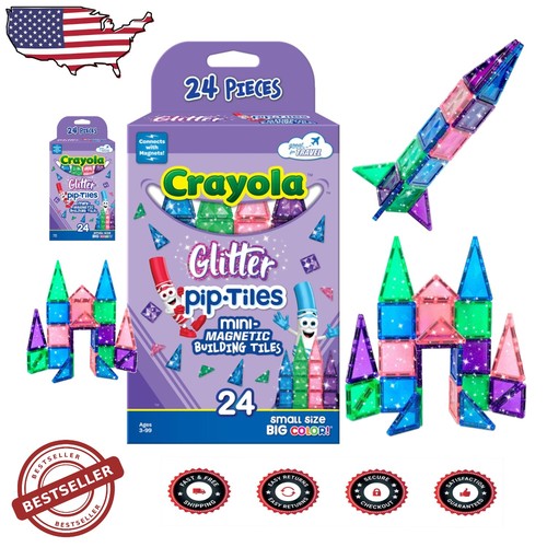 Interactive Crayola Mini Magnetic PIP-Tiles: Fun STEM Building Set for ...