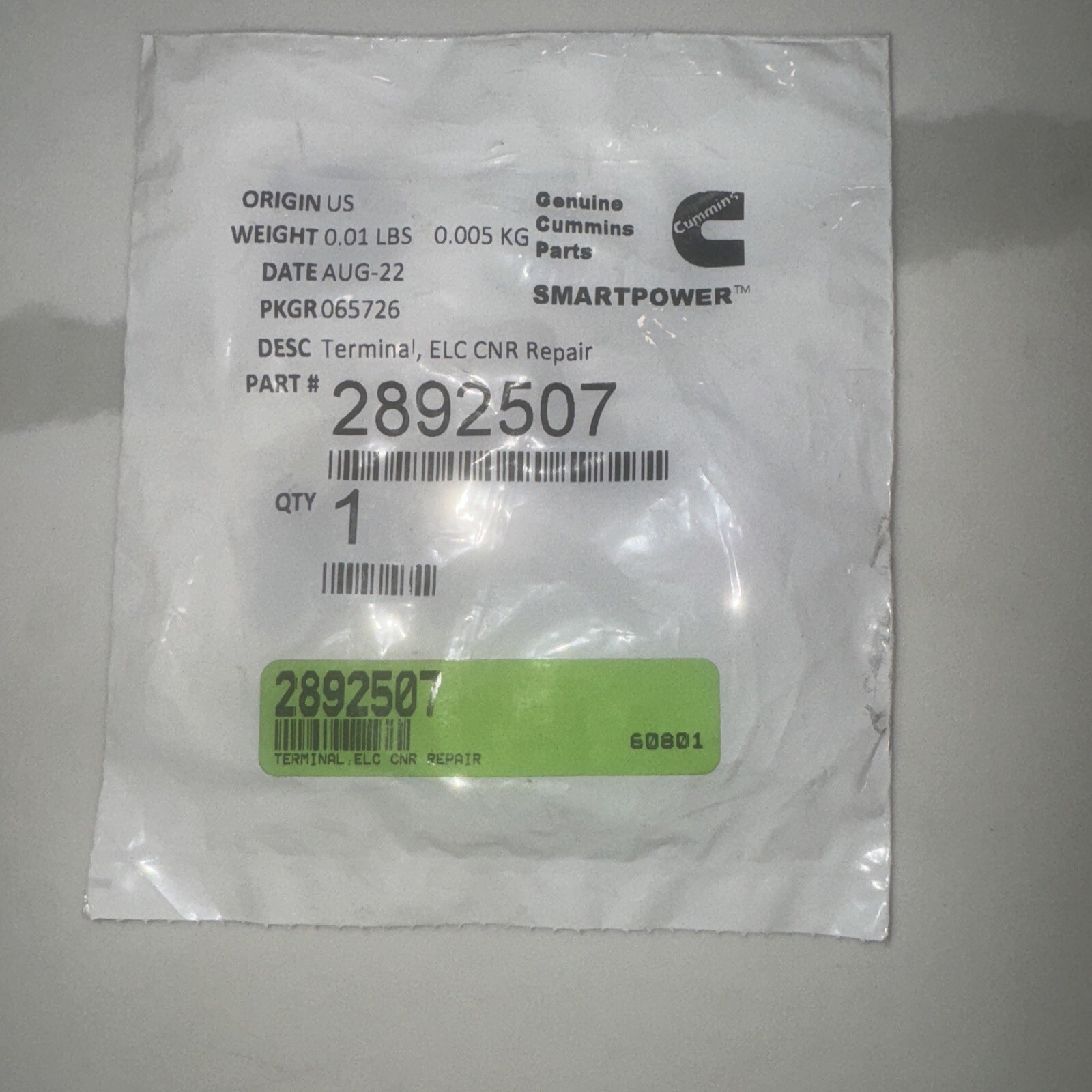 Cummins Genuine Terminal ELC CNR Repair 2892507 for sale online | eBay