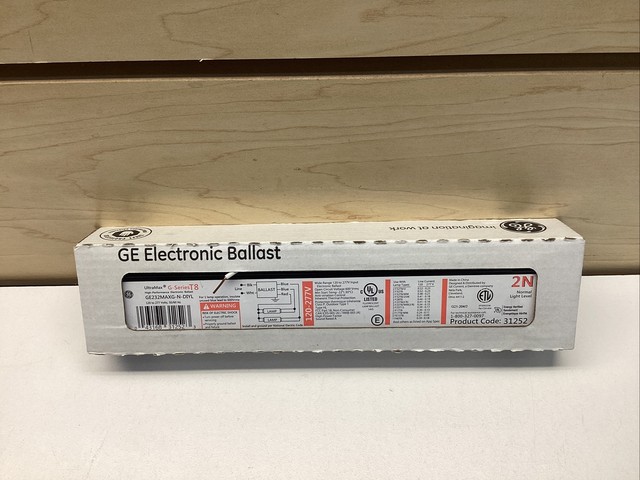 Set of 2 GE UltraMax G-series T8 High Preformance Electronic Ballast ...