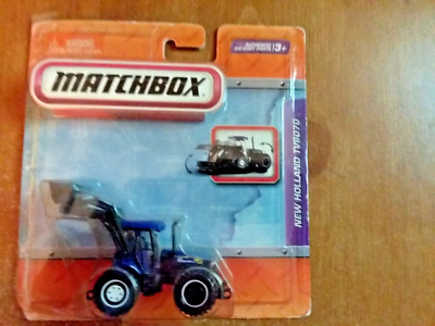 Matchbox MBX Real Working New Holland TV6070 Tractor Shovel Loader blue ...
