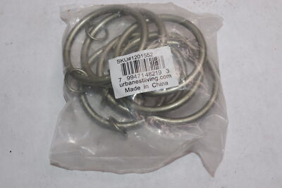 (7-Pk) Urbanest Curtain Rings Metal With Eyelets Pewter 2" Diameter ...