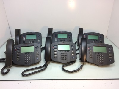 Lot of 6 Polycom 2201-11501-001 SoundPoint IP 501 SIP Phone w/ Handset ...