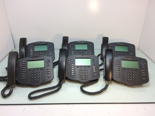 Lot of 6 Polycom 2201-11501-001 SoundPoint IP 501 SIP Phone w/ Handset ...