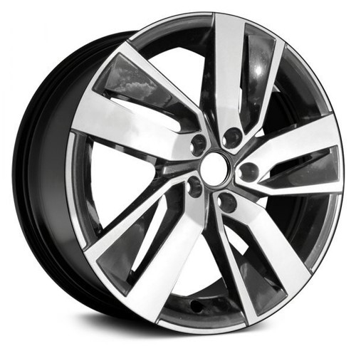Wheel For 2021 Volkswagen Atlas 18x8 Alloy 5 Double Spiral poke Black 5 ...
