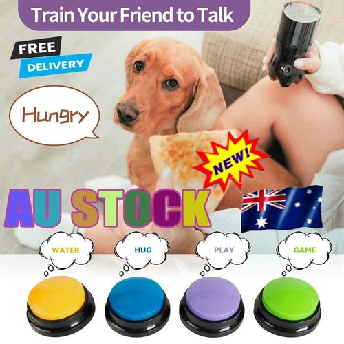 Pet Starter Recordable Talking Speaking Buttons Dog Training ...