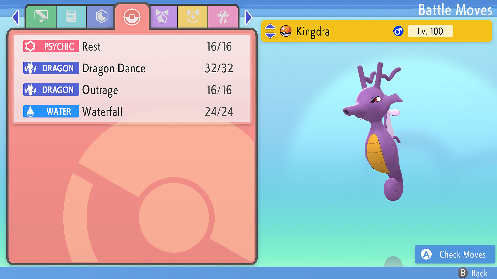 Shiny KINGDRA 6IV Pokemon Brilliant Diamond and Shining Pearl lv100 ...