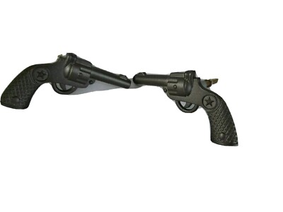 SET of 2 Western COWBOY GUN Southwest Mancave Pistol Handle Drawer Pull ...