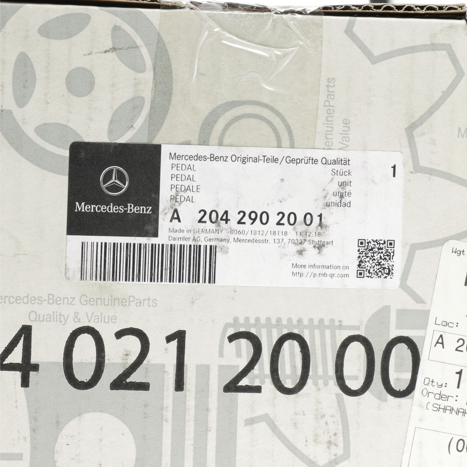 Mercedes-Benz 2042902001 Genuine OEM Pedal Travel Sensor for sale ...