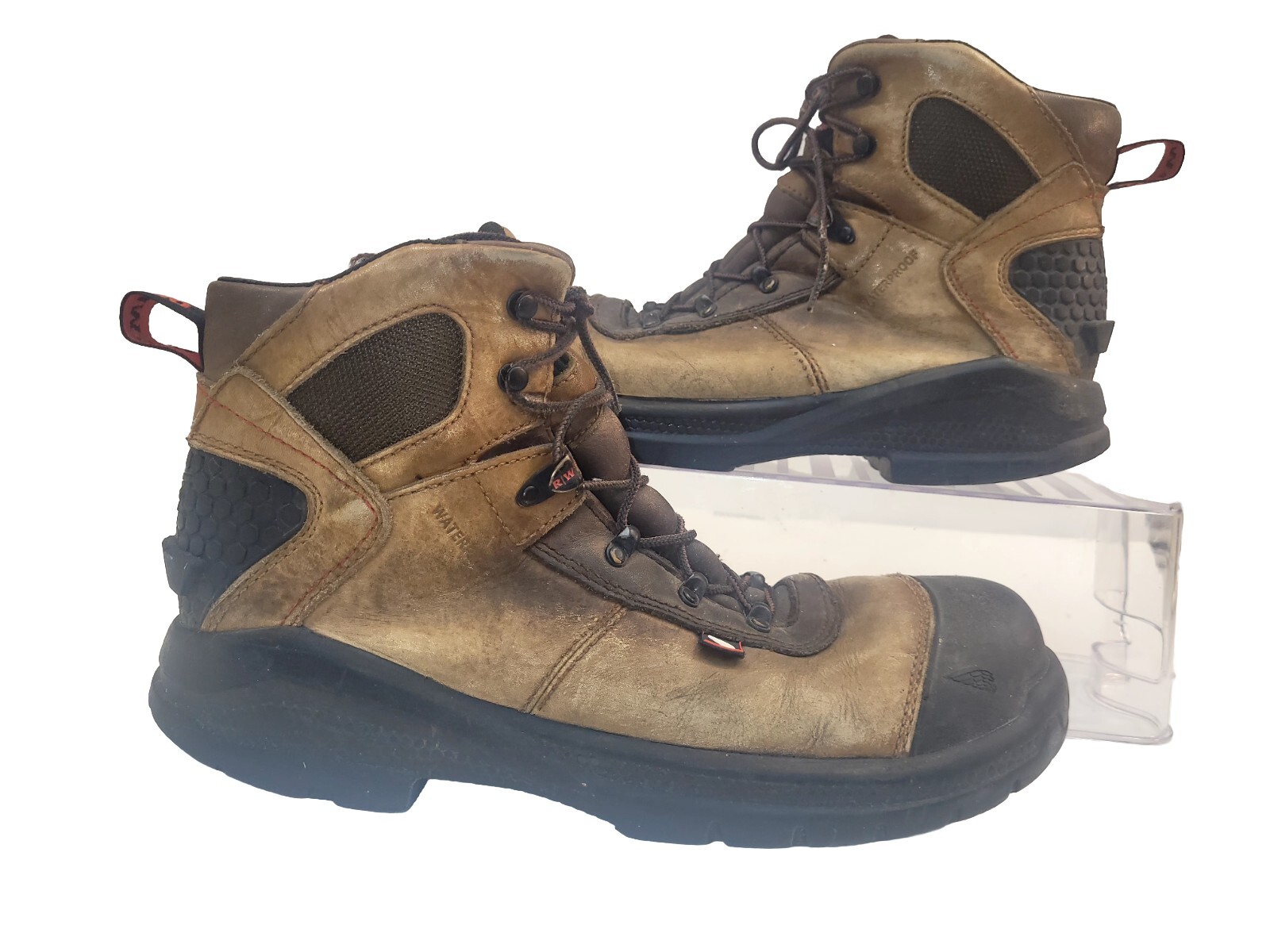 Red Wing Brown Leather Boot 2436 EH Aluminum Toe Waterproof Size 10 D ...