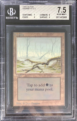 = Swamp V1 (Alpha) = BGS 7.5 MTG Magic the Gathering | eBay