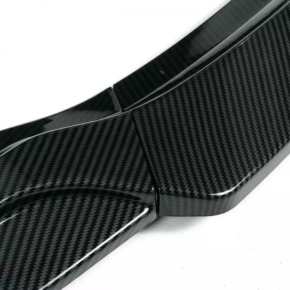 For Mercedes Benz C Class W204 Sport 08-14 Carbon Look Front Bumper Lip ...