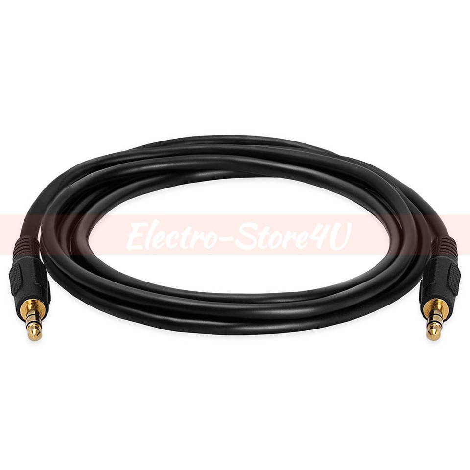 3.5mm Male to Male Cable 3ft 6ft 12ft 25ft 50ft 100ft Lot Stereo Audio ...