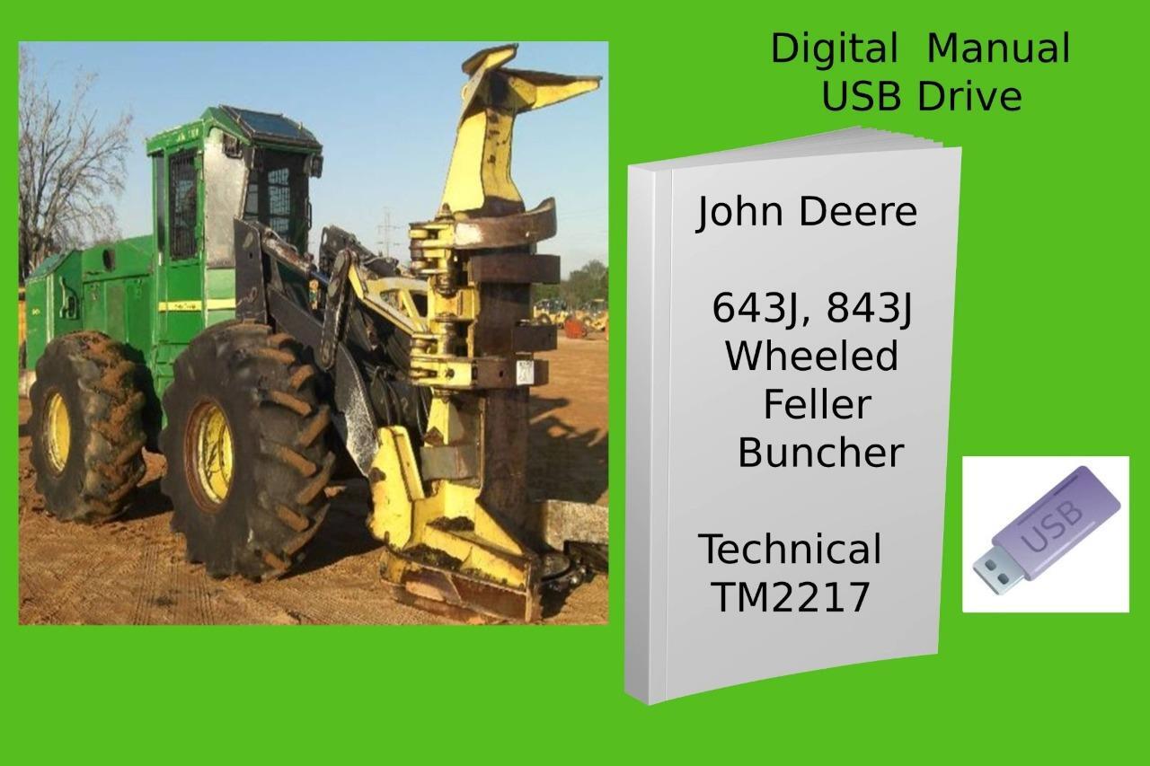 John Deere 643J and 843J Wheeled Feller Buncher Technical Repair Manual ...
