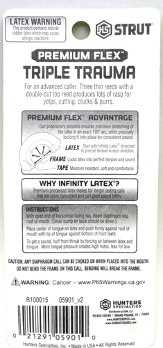 HS Strut 3 Triple Trauma & 2 Raspy Old Hen Diaphragm Turkey Calls + 2 ...