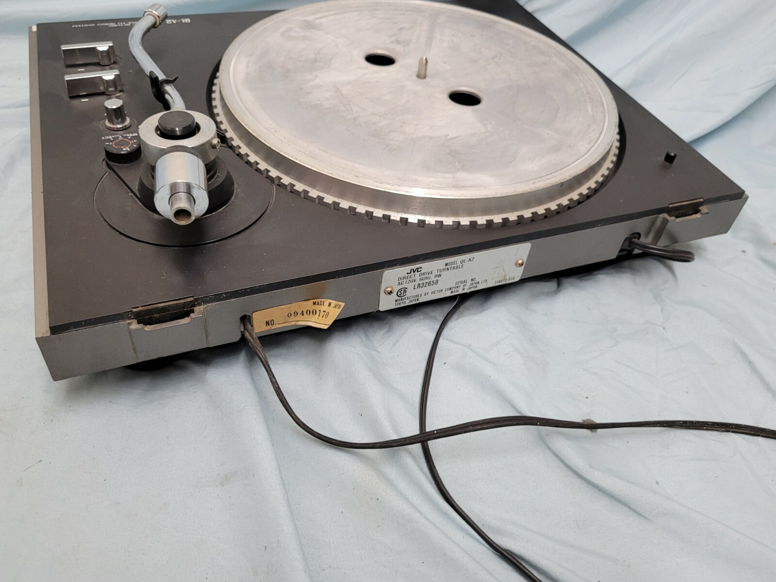 JVC Model QL-A2 Direct Drive Turntable Record Player AS IS PARTS REPAIR ...