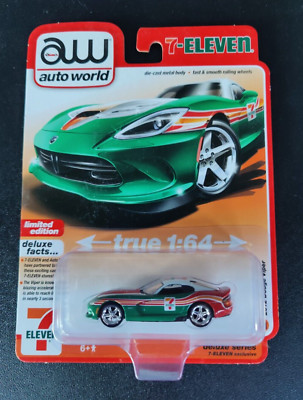 Auto World 7-Eleven 2012 Dodge Viper Car Toy 711 Limited Edition Die ...
